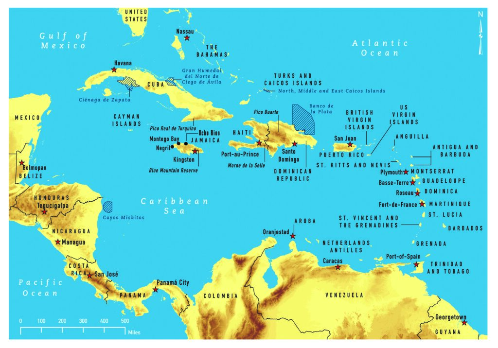 Caribbean Map - Gemisis Jamaica